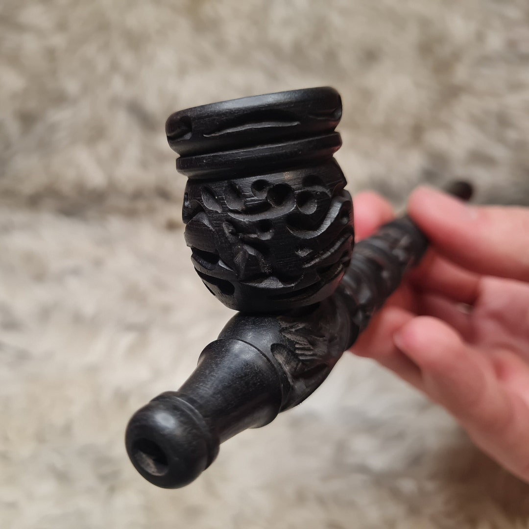 Hand Carved Tobacco Pipe Extra Large - Etsy