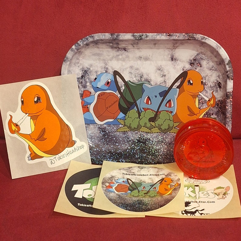 Pokemon Rolling Tray Starter Tokiemon Grinder - Etsy