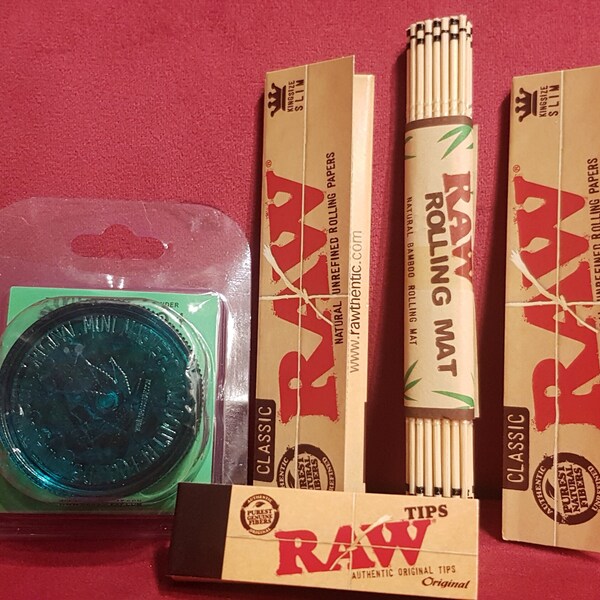 Raw Rolling Tray Stoner Set - Etsy