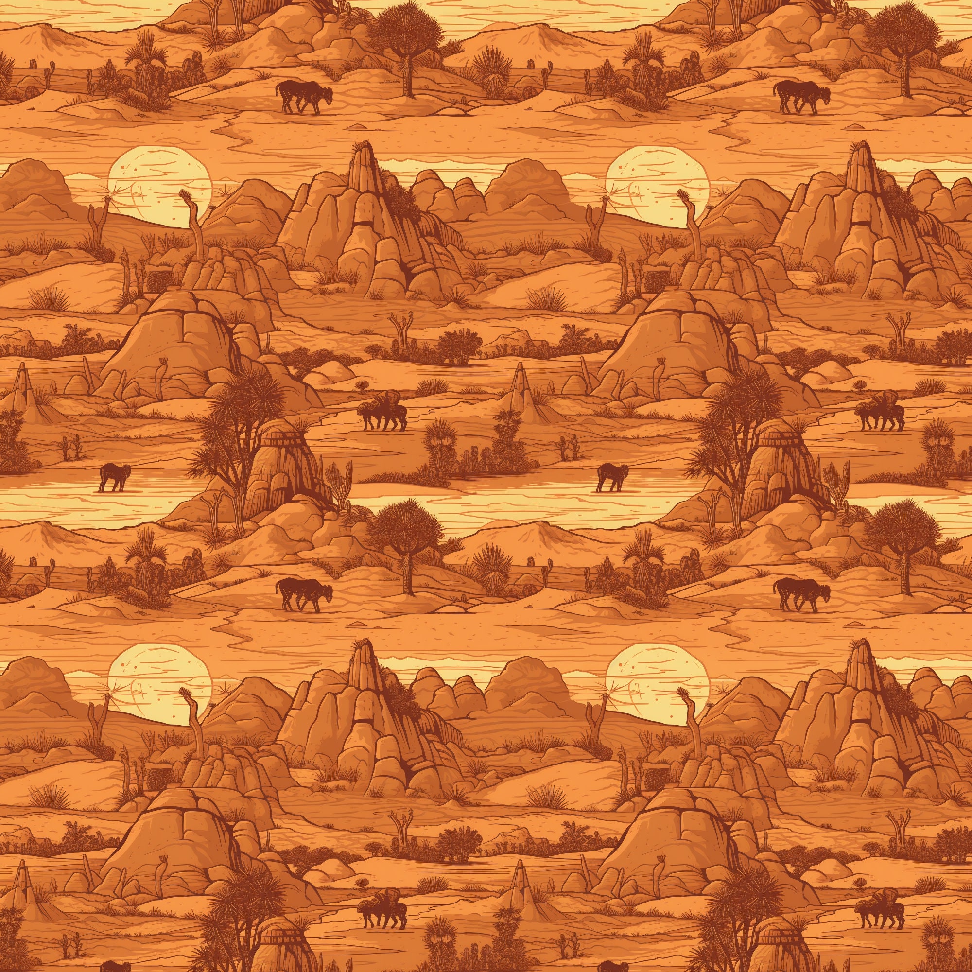 Desert Pattern Pack (5 Patterns) - Etsy