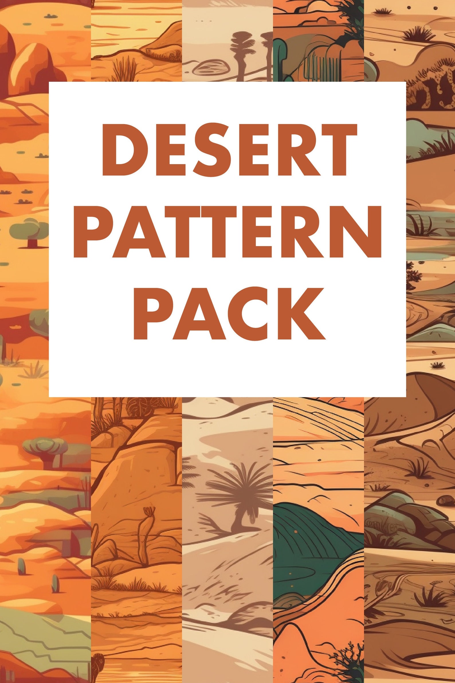 Desert Pattern Pack (5 Patterns) - Etsy