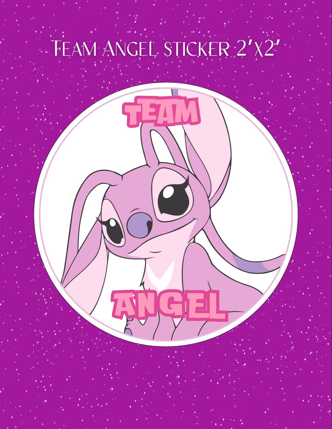 Team Lilo and Team Angel Gender Reveal Stickers| Digital Download ...