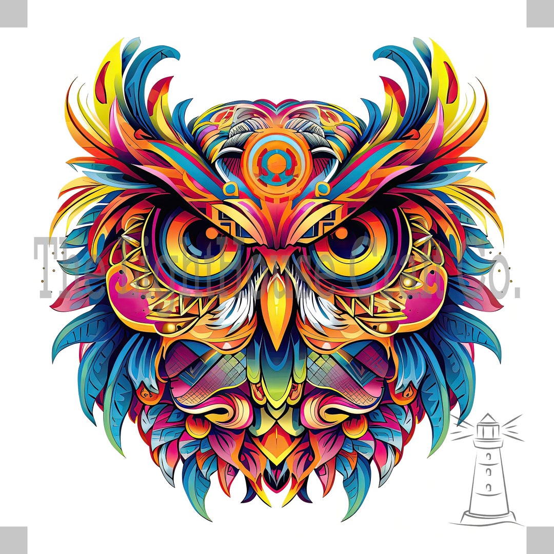 Geometric Owls Clip Art 12 High Quality Jpgs - Digital Planner ...