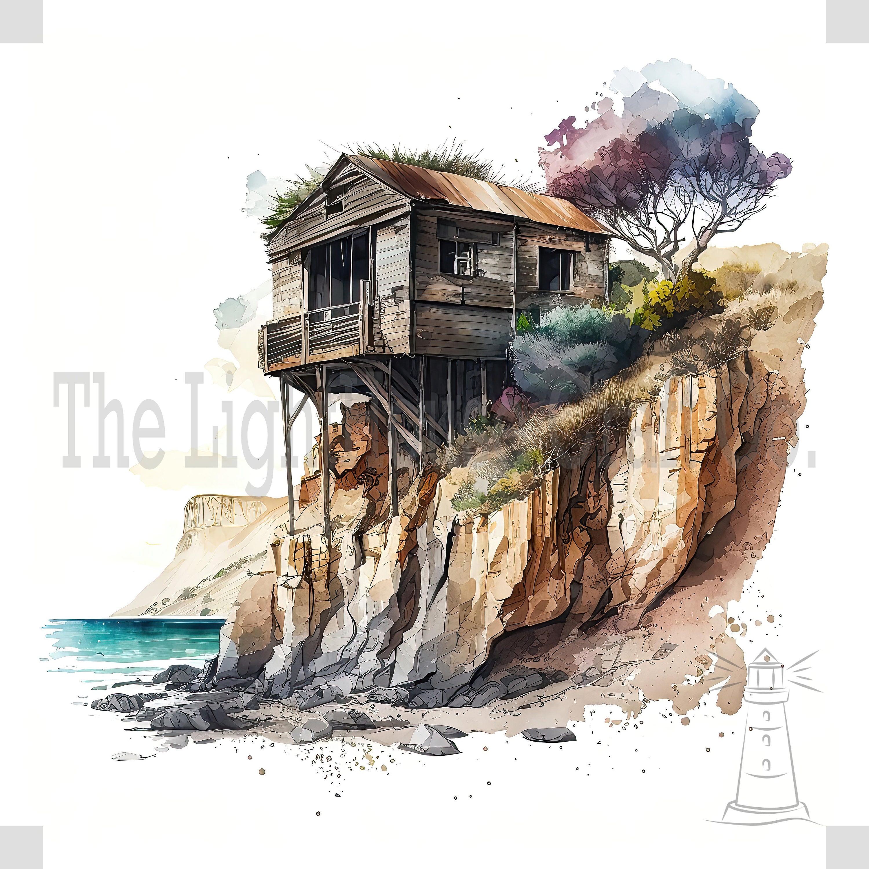 Beach Huts Clip Art 12 High Quality Jpgs Digital Planner - Etsy