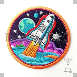 Embroidered Space Clip Art 12 High Quality Jpgs - Digital Planner ...