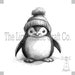 Cute Penguins Clip Art 12 High Quality Jpgs - Digital Planner ...
