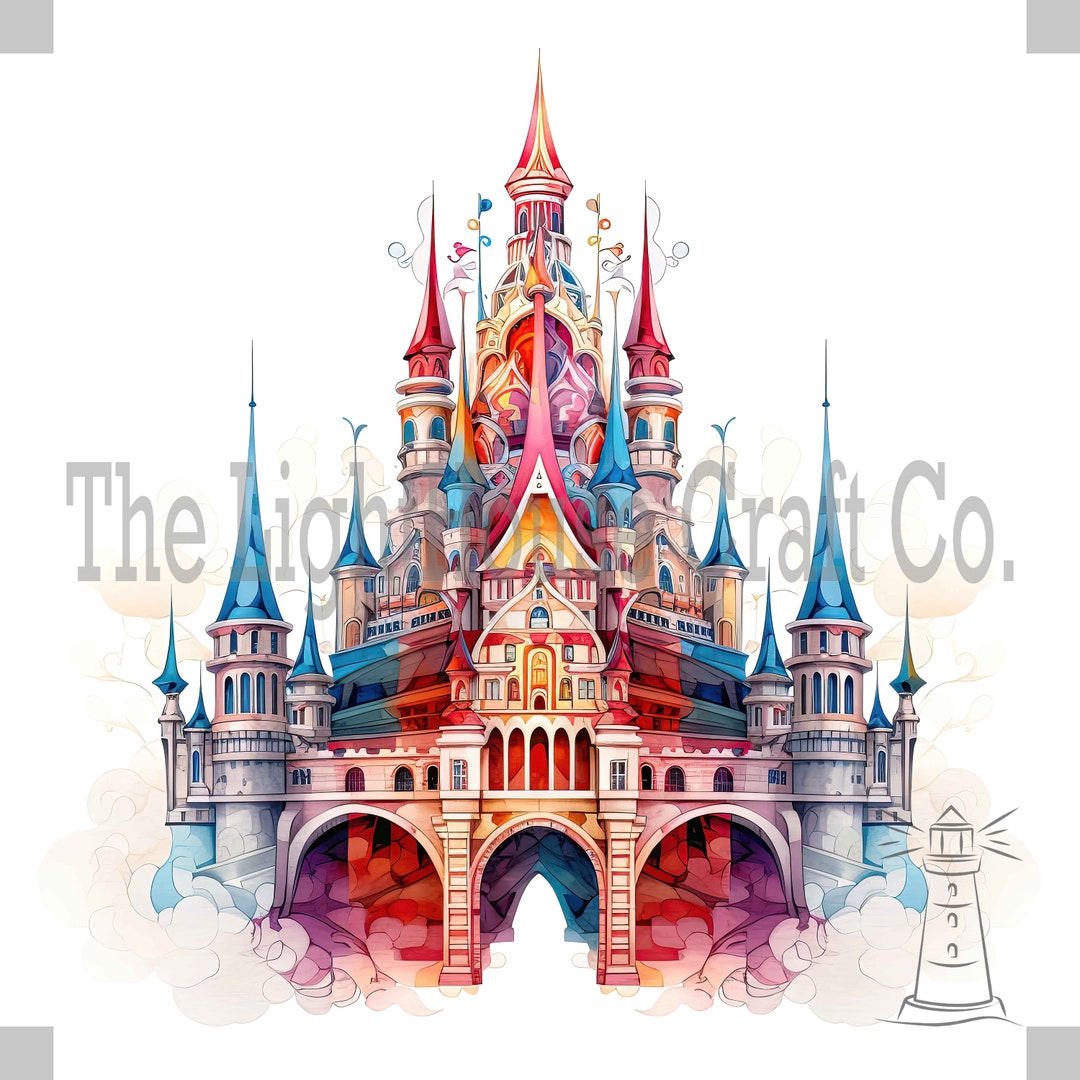 Geometric Castle Clip Art 12 High Quality Jpgs - Digital Planner ...