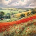 Poppy Fields Clip Art 12 High Quality Jpgs - Digital Planner ...