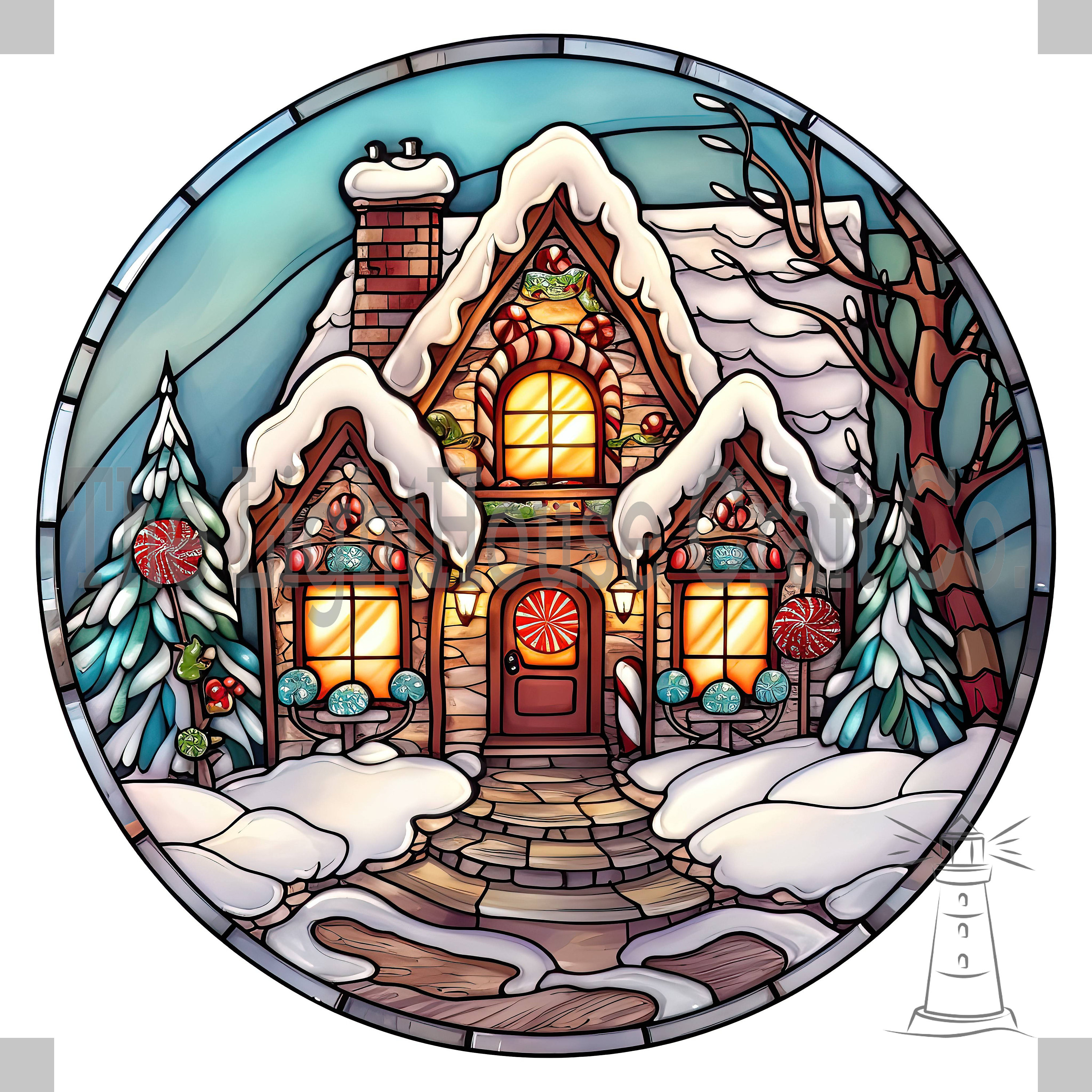 Stained Glass Christmas Clip Art 12 High Quality Jpgs - Etsy