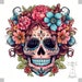Flowery Skulls Clip Art 12 High Quality Jpgs - Digital Planner ...