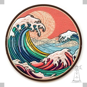 Embroidered Waves Clip Art 12 High Quality Jpgs - Digital Planner ...