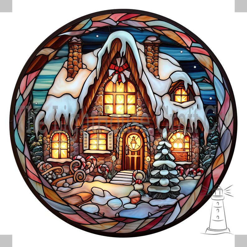 Stained Glass Christmas Clip Art 12 High Quality Jpgs - Etsy