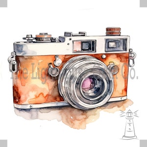 Vintage Cameras Clip Art 12 High Quality Jpgs - Digital Planner ...