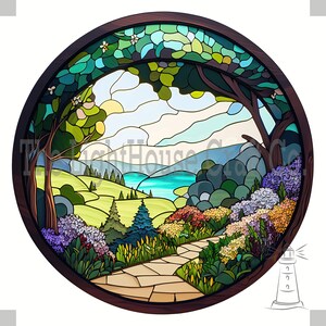 Stained Glass Summer Clip Art 12 High Quality Jpgs - Digital Planner ...