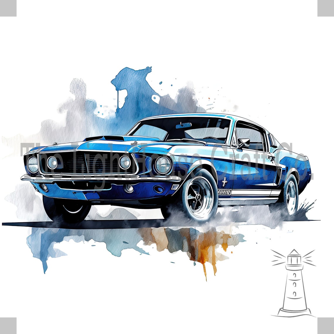 Classic American Muscle Cars Clip Art 12 High Quality Jpgs - Etsy