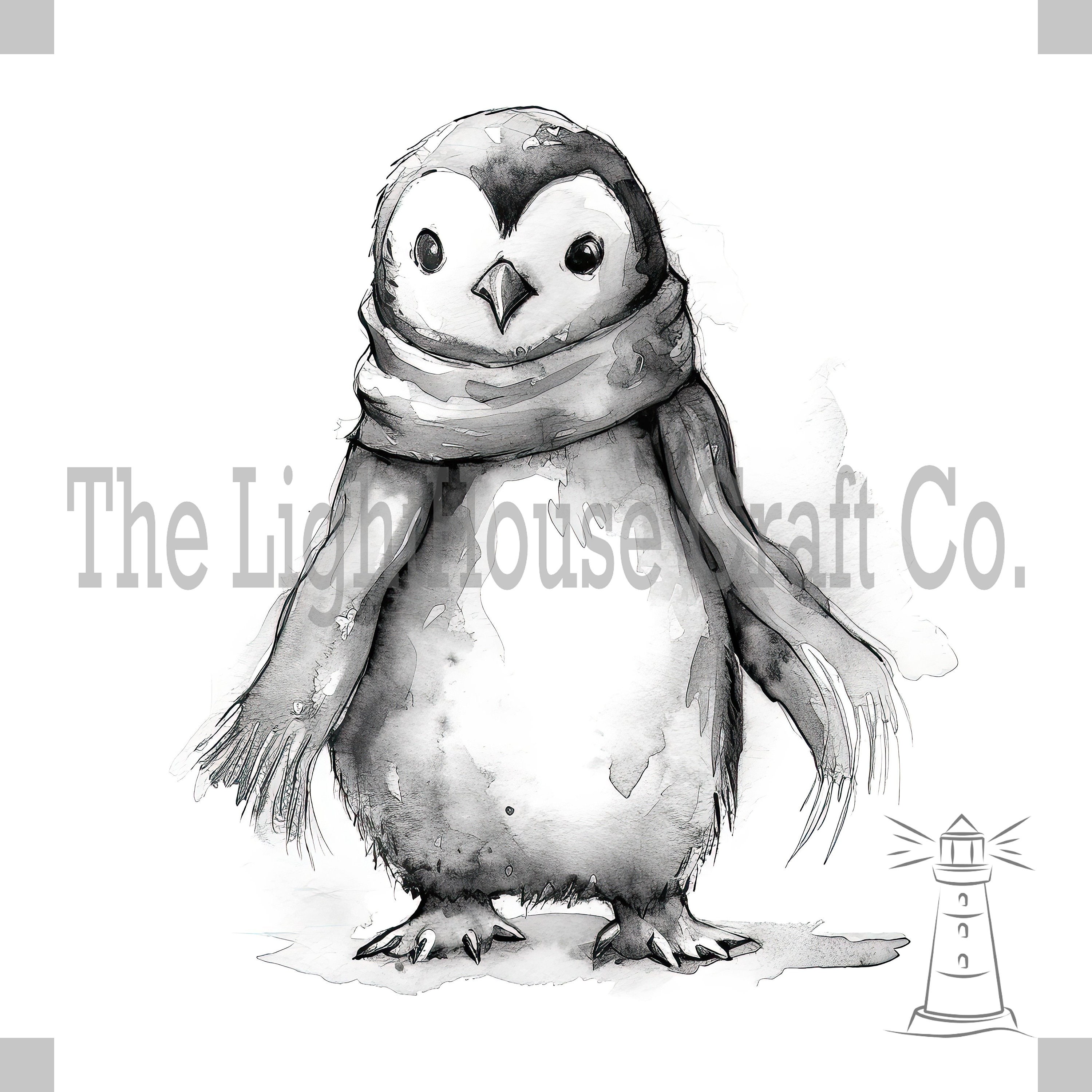 Cute Penguins Clip Art 12 High Quality Jpgs - Digital Planner ...
