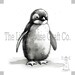 Cute Penguins Clip Art 12 High Quality Jpgs - Digital Planner ...