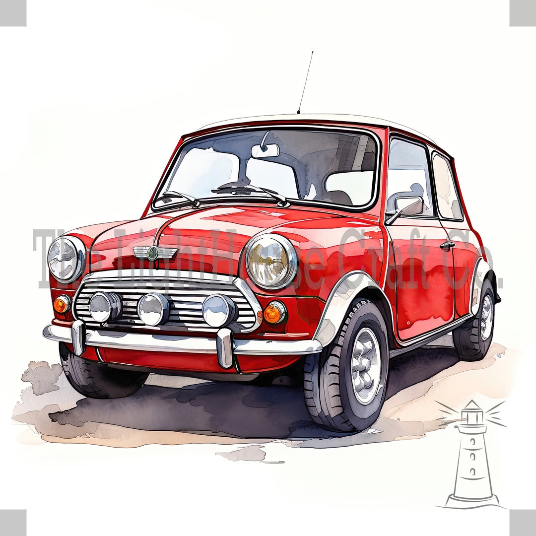 Classic Mini Clip Art 12 High Quality Jpgs - Digital Planner ...