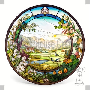 Stained Glass Summer Clip Art 12 High Quality Jpgs - Digital Planner ...
