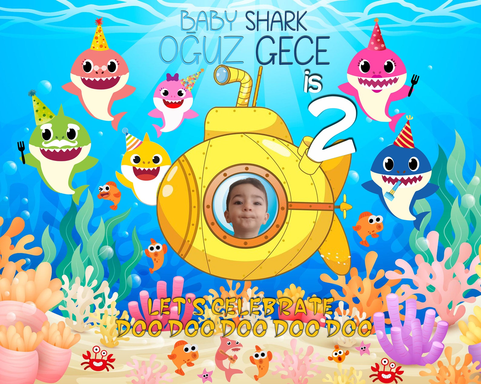 BABY SHARK Party,baby Shark Backdrop,baby Shark Birthday,baby Shark ...