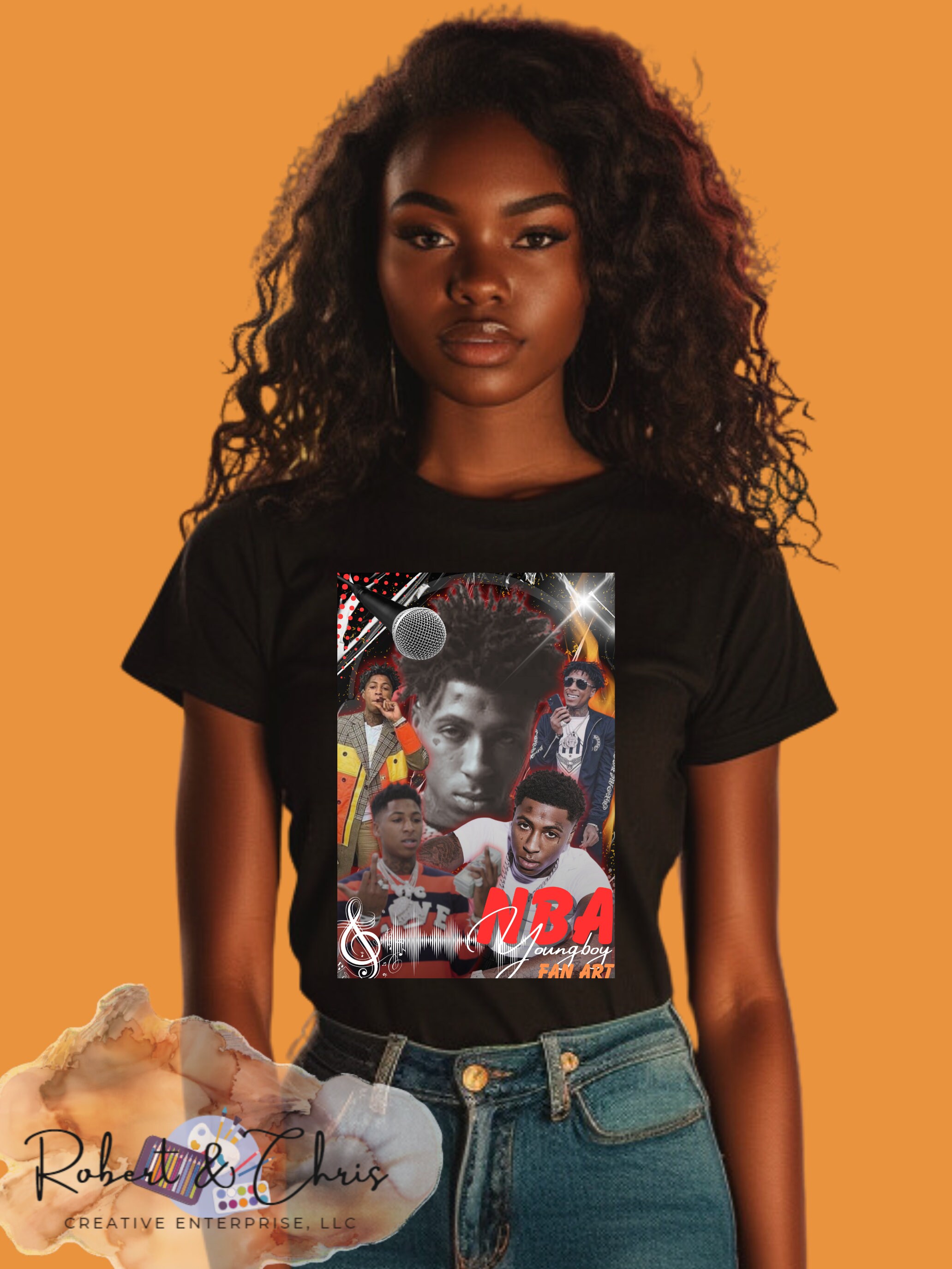 NBA Youngboy Fan Art Digital PNG File Custom Design Tshirt Tumblers ...