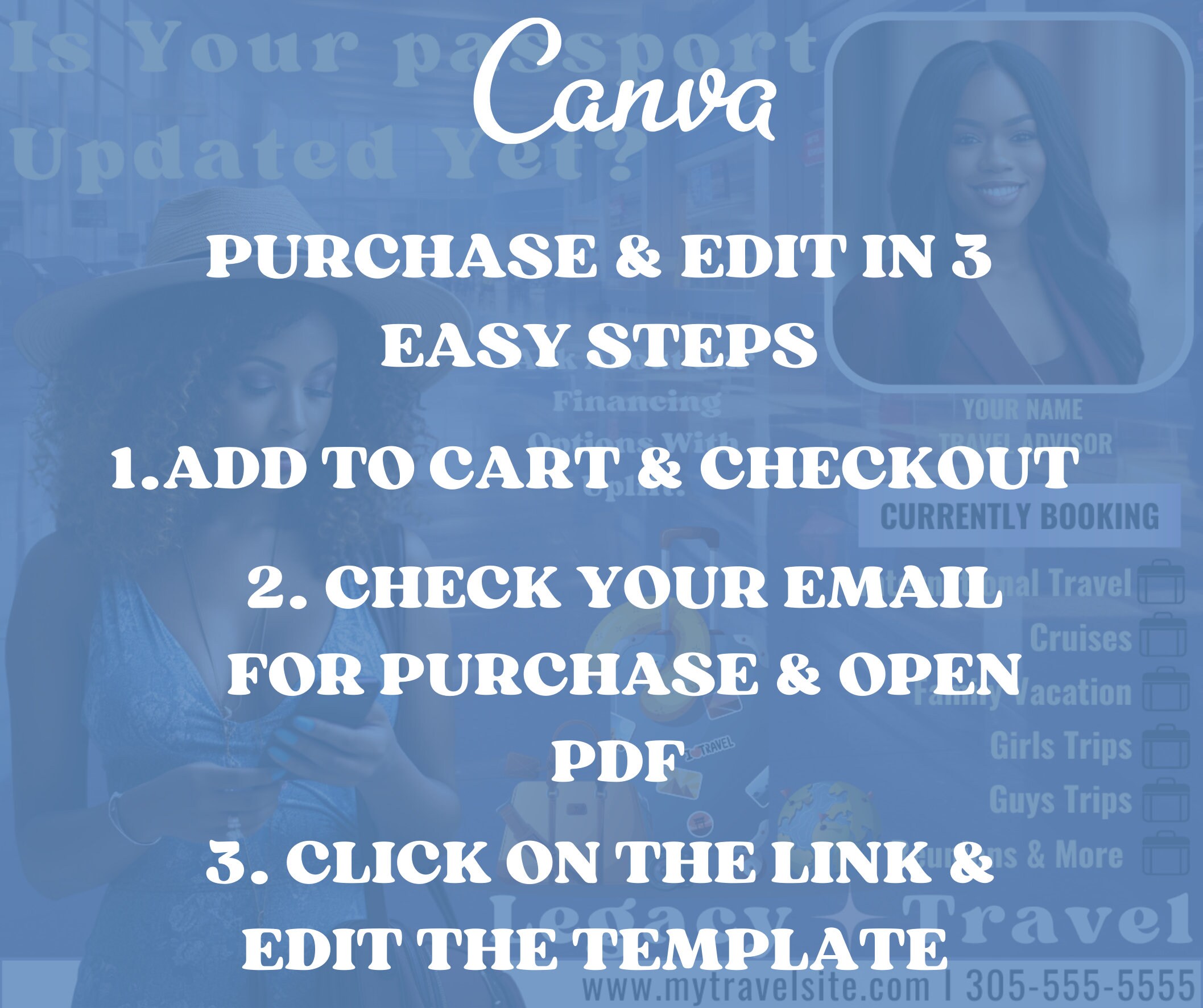 DIY Travel Agent Editable Flyer , Vacation Flyer, Vacation Video, IG ...