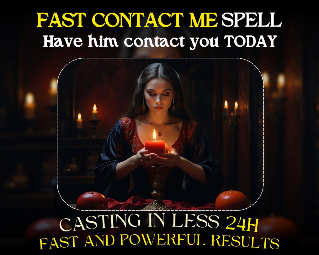 FAST CONTACT ME Spell: Call Me Spell, Text Me Spell, Unlock Me Spell ...