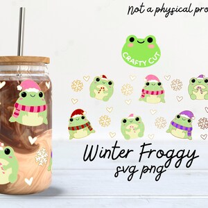 Christmas Winter Froggy Libbey Wrap SVG, Png Instant Download SVG PNG ...