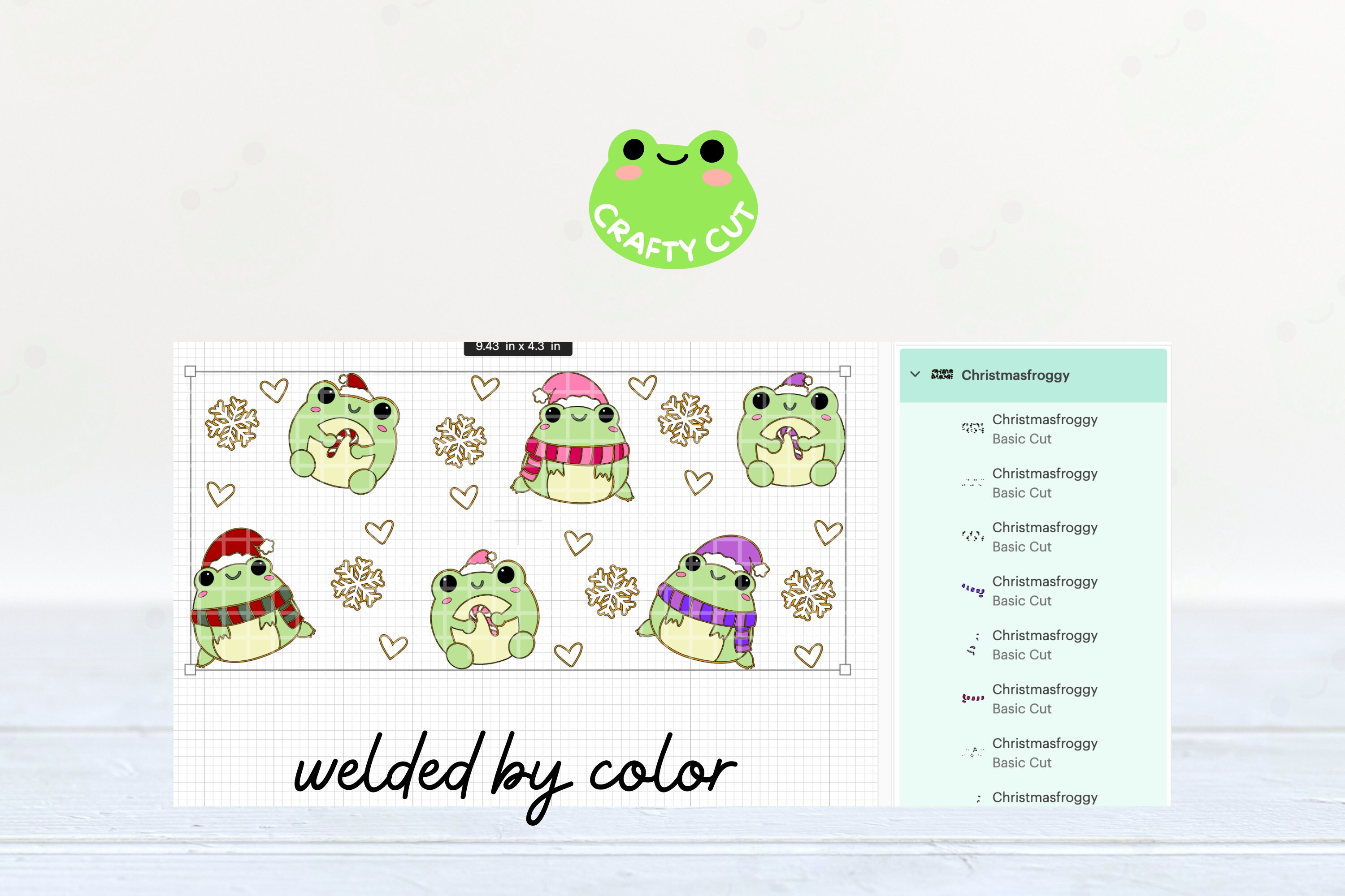 Christmas Winter Froggy Libbey Wrap SVG, Png Instant Download SVG PNG ...