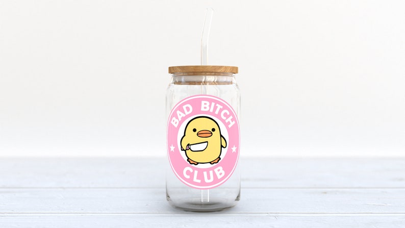 Bad Bitch Duck Cutie Knife SVG/ Chibi Coffee Logo/ Kawaii Duck Archivo ...