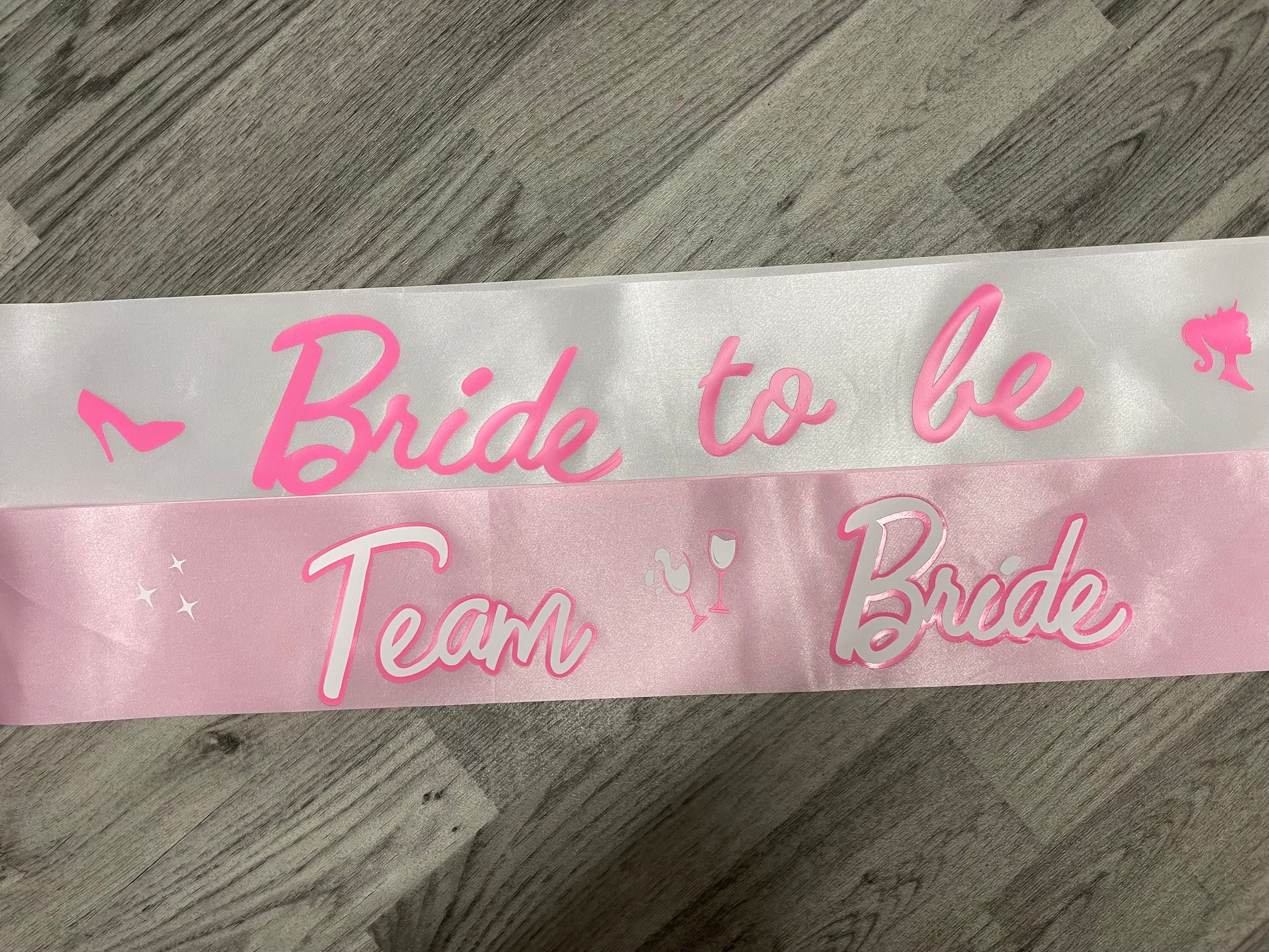 Hen Party Sashes Barbie Inspired Bride to Be and Bridesmaid - Etsy