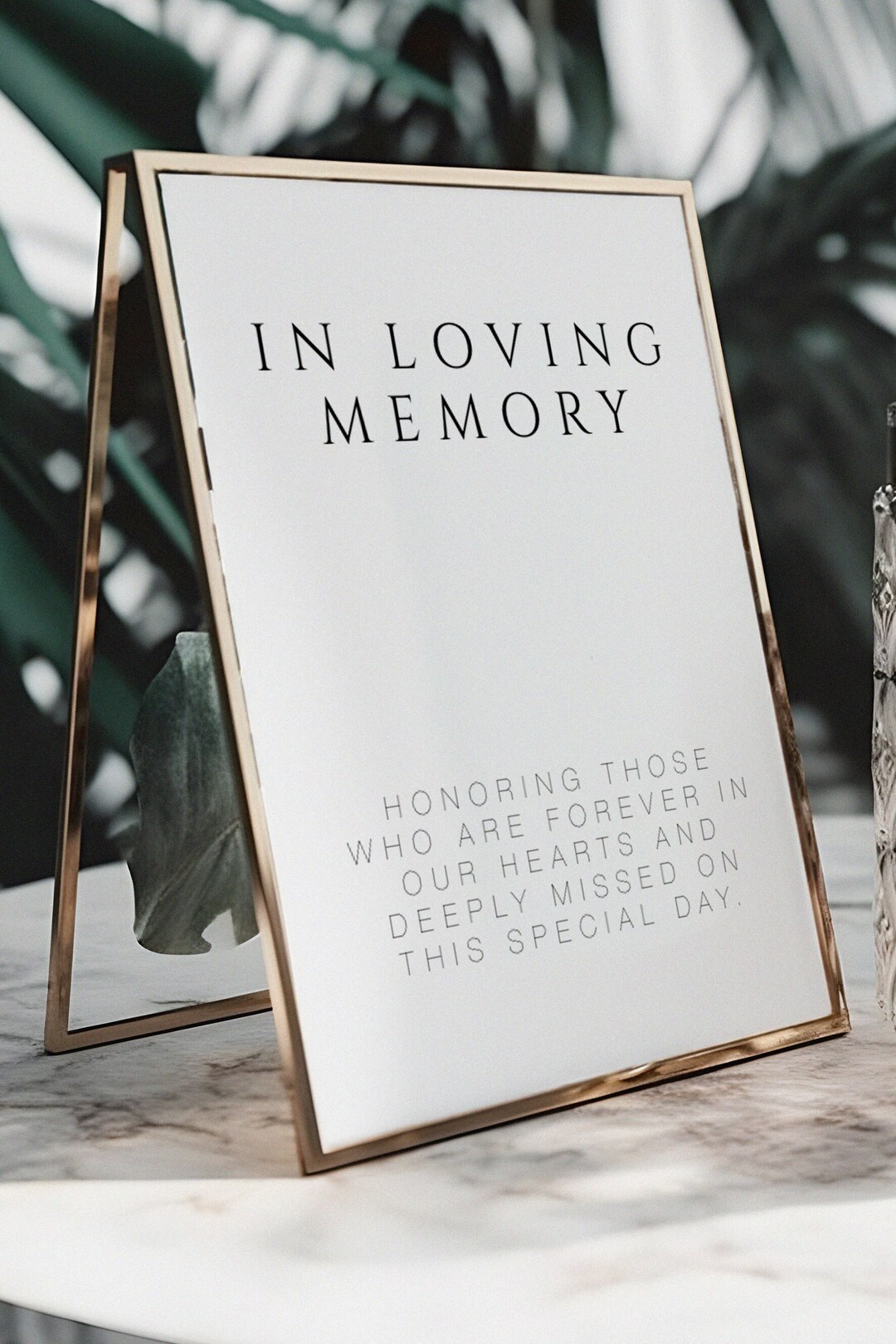 In Loving Memory Sign Template 8x10, Loving Memory Sign 5x7, Memorial ...