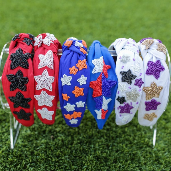 Silver Star Headband - Etsy