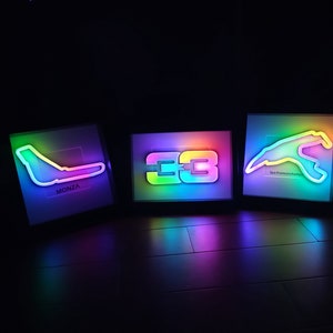 Zandvoort F1 Track LED RGB Race Tracks Circuit, Formula 1 Art Light, F1 ...