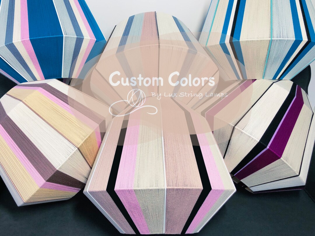 Fully Custom Yarn Lampshade Choose Your Own Colours and Size - Etsy