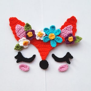 PATTERN Fox Applique Crochet Pattern PDF Woodland Animals Pattern ...