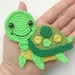 PATTERN Turtle Applique Crochet Pattern PDF Sea Creatures Crochet ...
