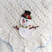PATTERN Snowman Applique Crochet Pattern PDF Crochet Christmas Holiday ...