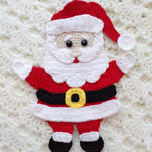 PATTERN Santa Claus Applique Crochet Pattern PDF Christmas Holiday Gift ...