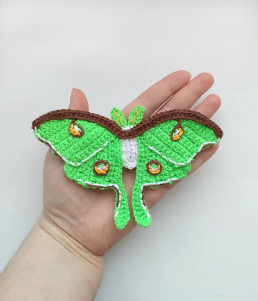 PATTERN Luna Moth Applique Crochet Pattern PDF Butterfly Crochet ...