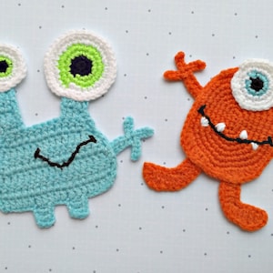 PATTERN Monster Applique Crochet Pattern PDF Instant Download Halloween ...