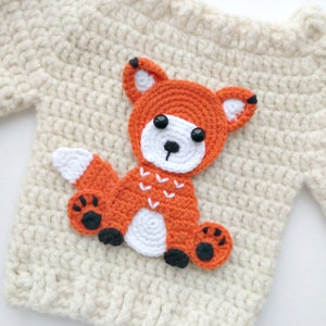 PATTERN Fox Applique Crochet Pattern PDF Woodland Animals Pattern ...