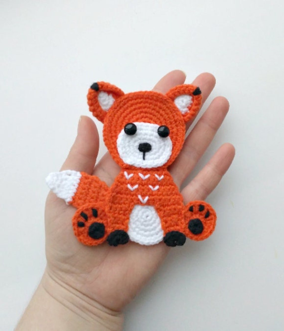PATTERN Fox Applique Crochet Pattern PDF Woodland Animals Pattern ...