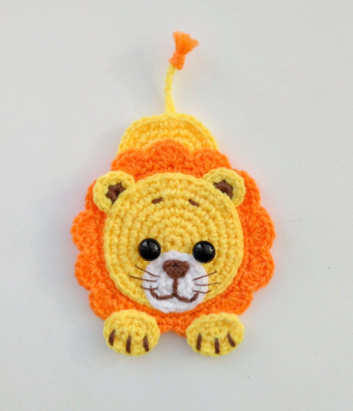 PATTERN Lion Applique Crochet Pattern PDF Jungle Animal Pattern Safari ...