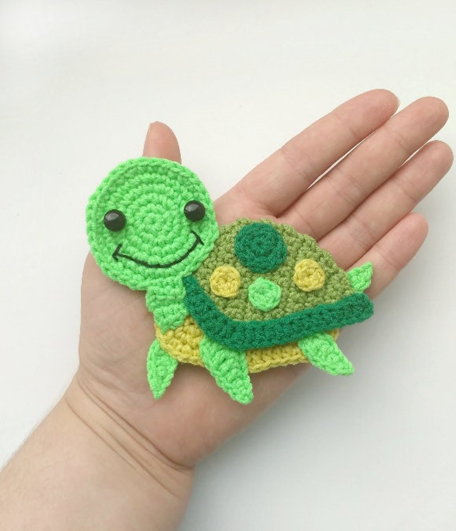 PATTERN Turtle Applique Crochet Pattern PDF Sea Creatures - Etsy