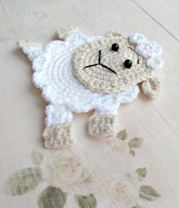 PATTERN Sheep Applique Crochet Pattern PDF Crochet Lamb Farm Animal ...