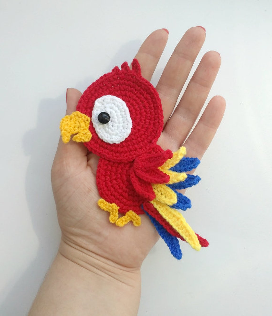 PATTERN Parrot Applique Crochet Pattern PDF Tropical Bird - Etsy