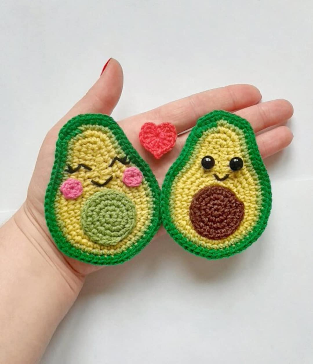 PATTERN Avocado Love Applique Crochet Pattern PDF Crochet Avocado ...