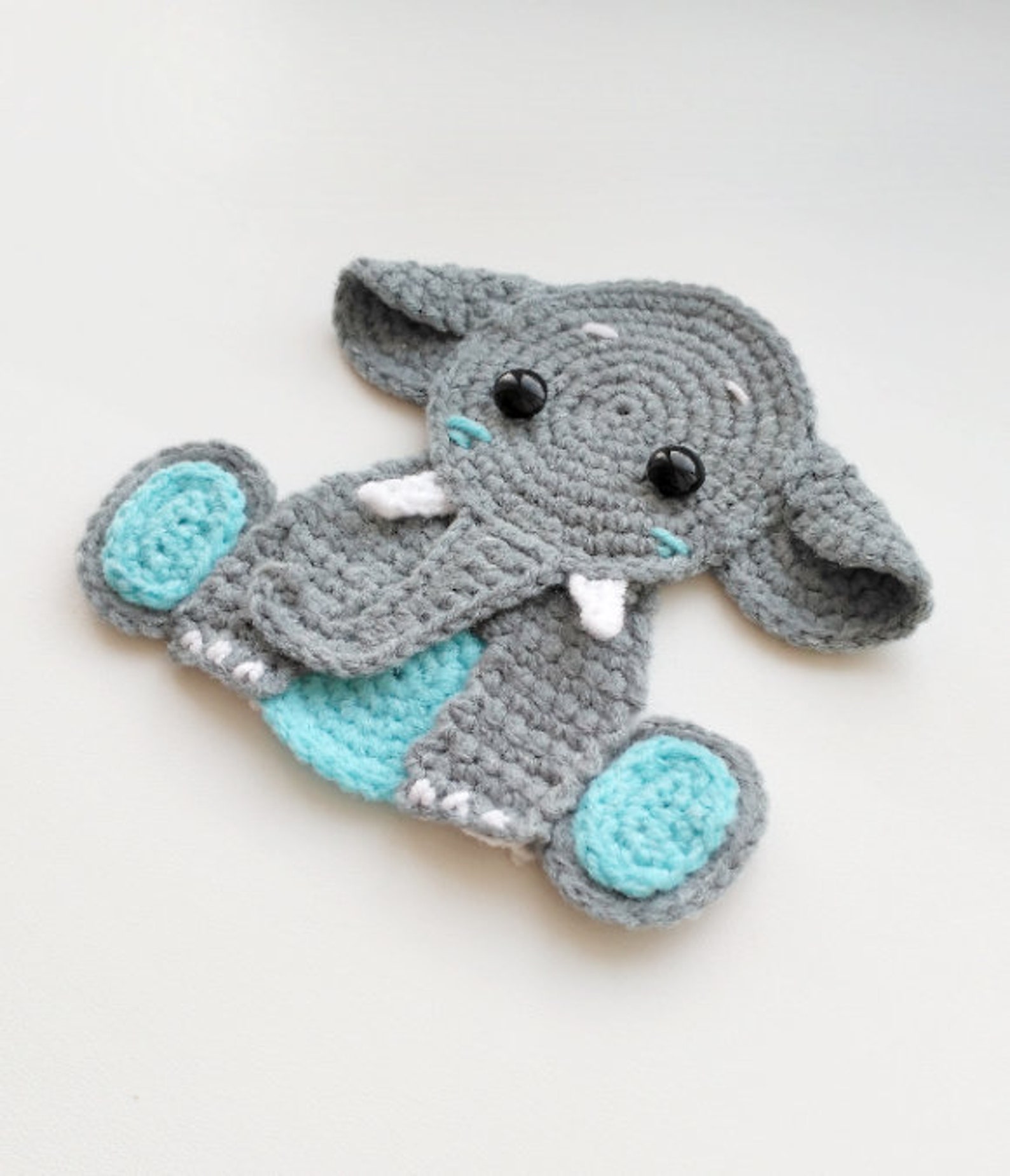 PATTERN Elephant Applique Crochet Pattern PDF Jungle Animal - Etsy
