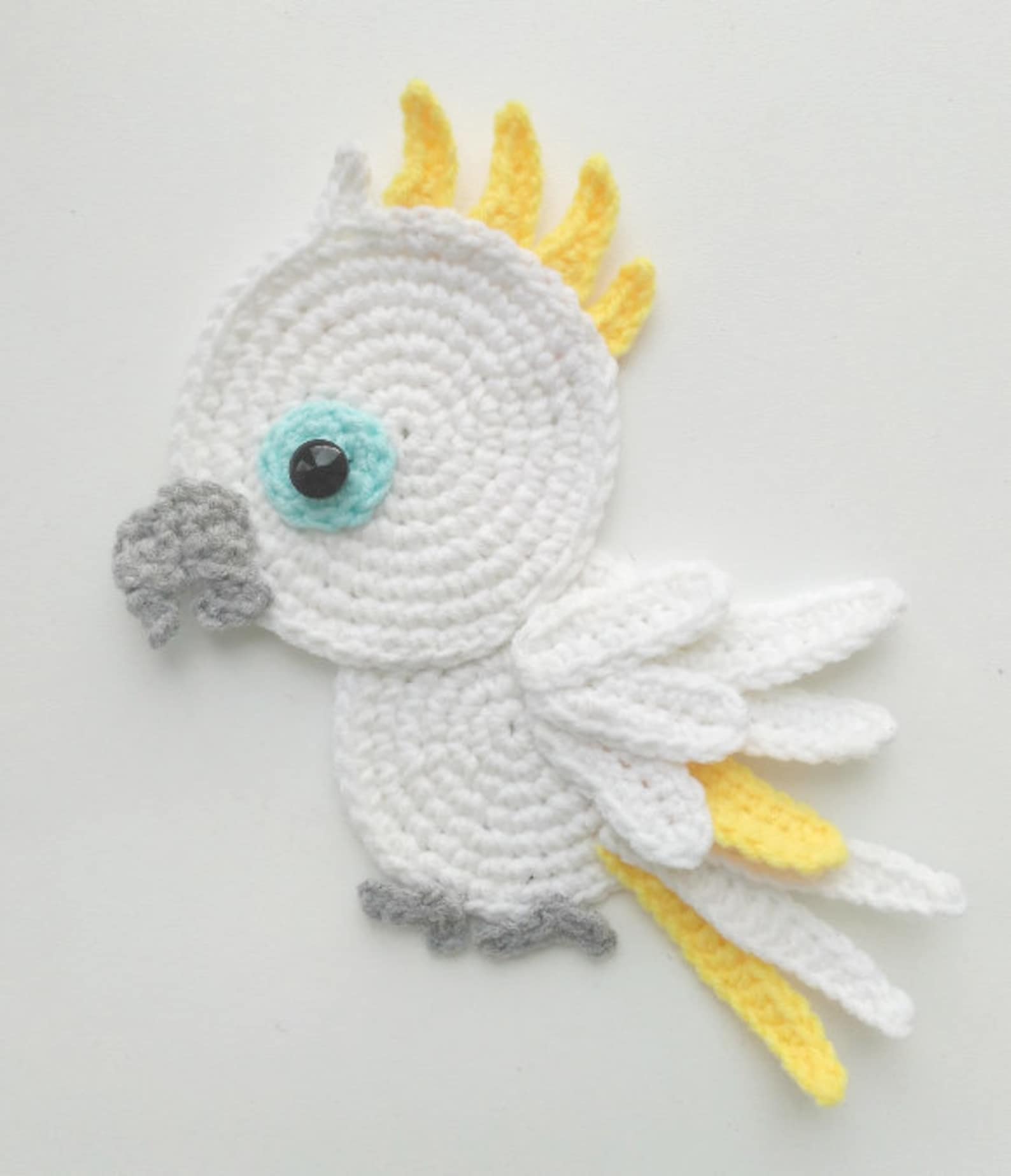 PATTERN Tropical Birds Applique Crochet Patterns PDF Toucan Cockatoo ...